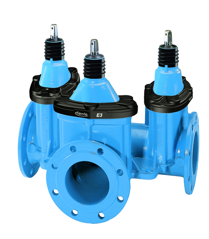Combi-III-Schieber mit Flanschen / Hawle Armaturen Deutschland