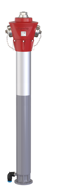 Above ground hydrant of stainless steel with 2 x outlet B / Hawle ...